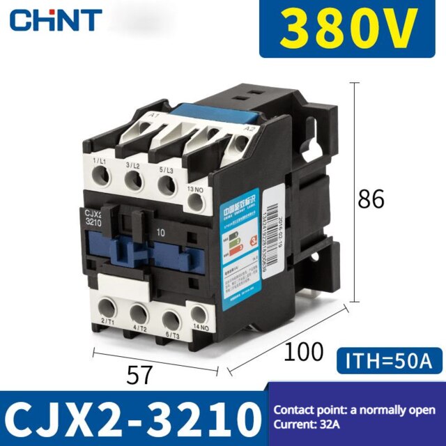 CHINT CJX2 LC1 AC Contactor Phase 3-Pole NO Coil V... – Grandado