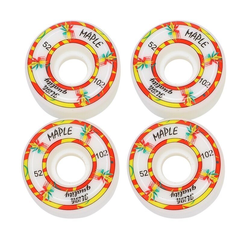 MAPLE 4Pcs/Set Skateboard Wheels 52X32mm PU Skateb... – Vicedeal