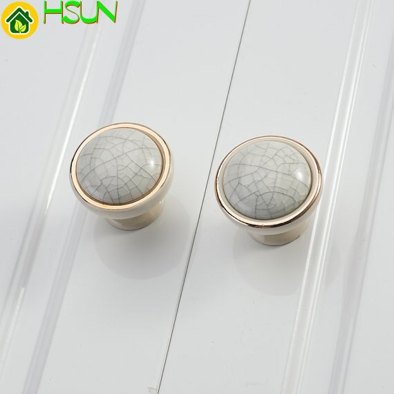 Cabinet Door Knobs Pulls Ivory White Crack Dresser... – Grandado