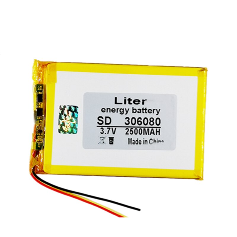 3 line Polymer lithium battery 306080 3.7V 2500MAH... – Vicedeal