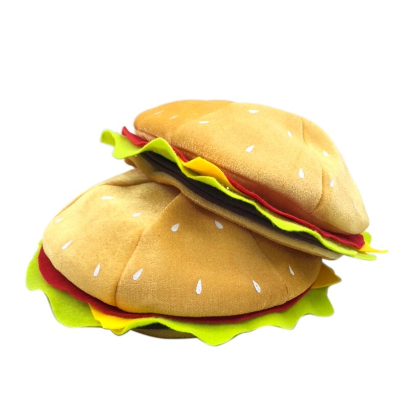 Funny Hamburger Hat,Fun Fast Food Hamburger Hat,Pi... – Grandado