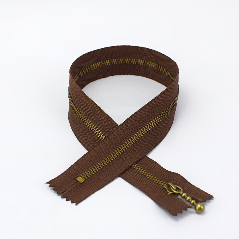 Meetee 5pcs 3# 15/20/30/40CM Metal Bronze Zipper C... – Grandado