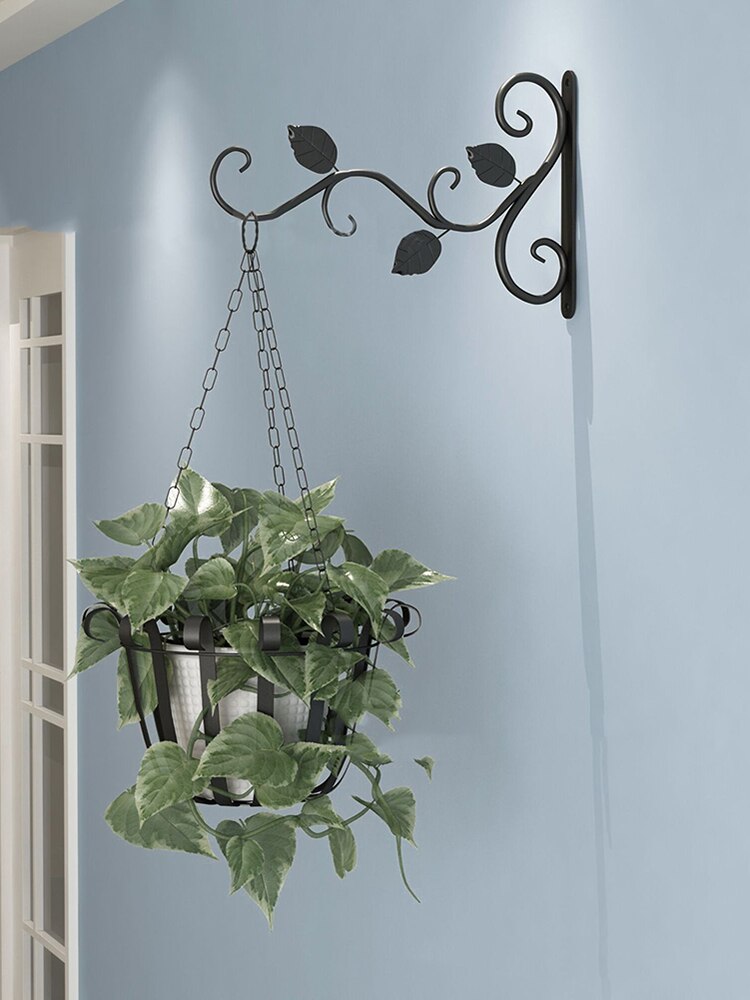 European-style Hanging Basket Hook Iron Wall Hangi... – Grandado