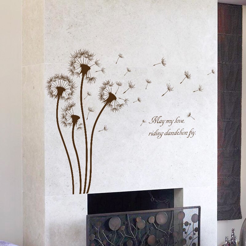 Romantic dandelion Wall Sticker Home Decoration fo... – Grandado