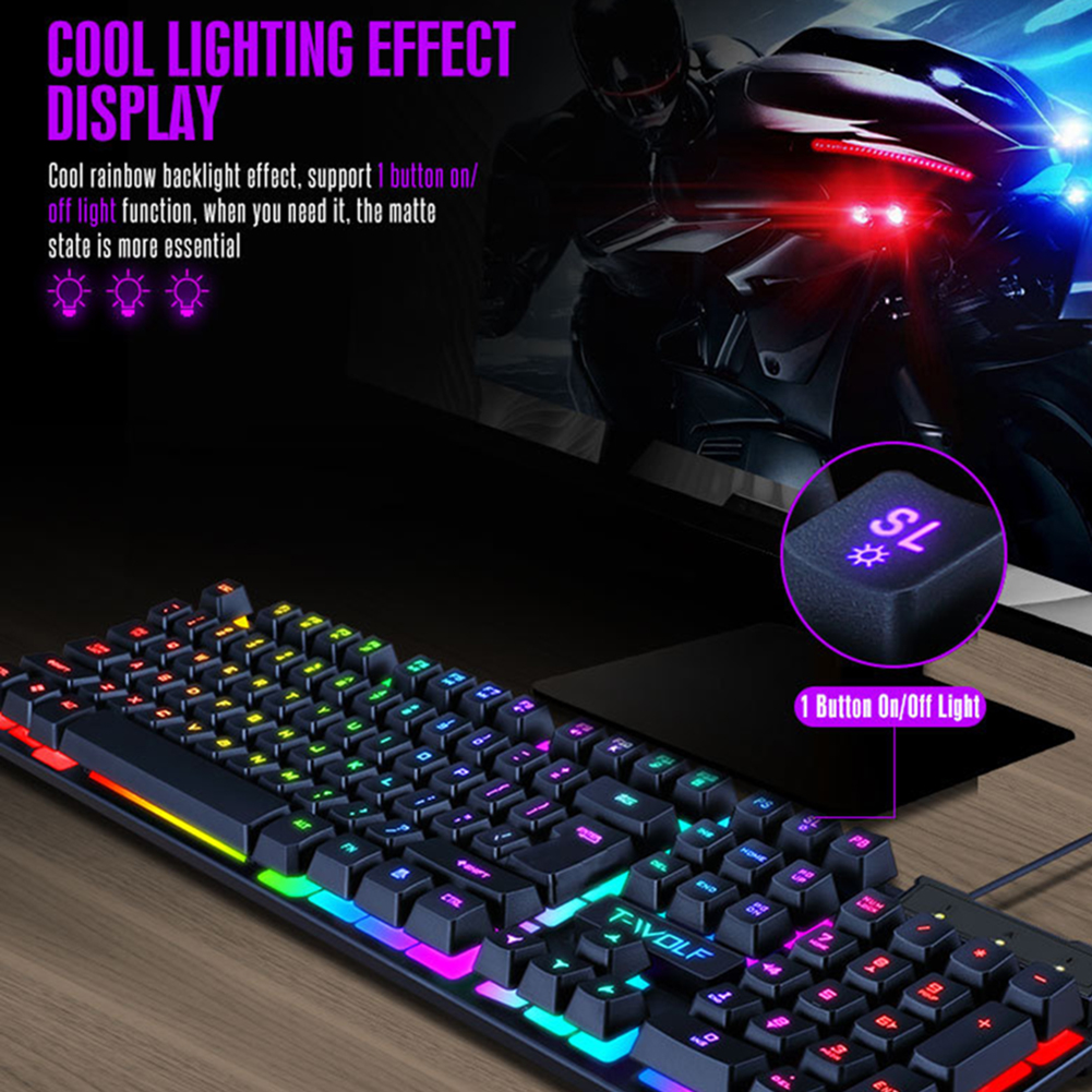 Ultra Slim Wired Keyboard Usb Wired Gaming Office Grandado