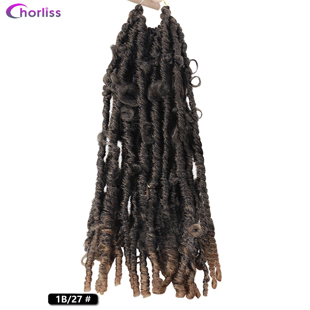 Synthetic Distressed Butterfly Locs Crochet Braids... – Grandado