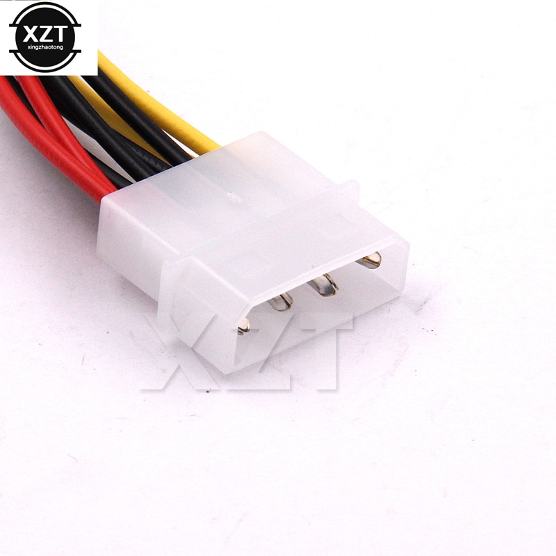 4 pin Molex Male to 2 ports 4 pin Famale power cab... – Grandado