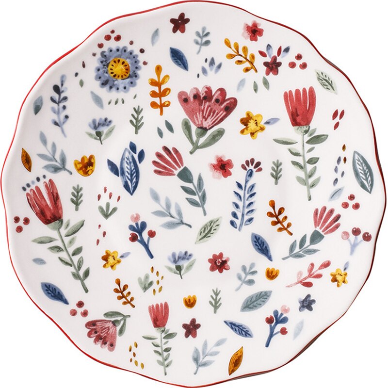 Keramisk tallerken 8 tommer karton dyr runde rette... – Grandado