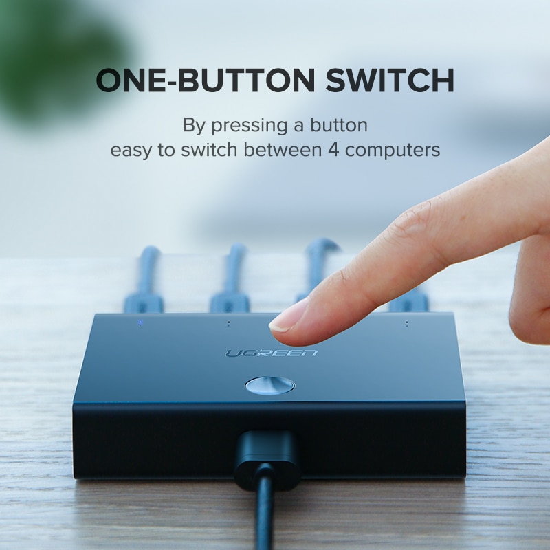 Ugreen KVM Switch USB Sharing Switcher 4/2 PCs Sha... – Grandado