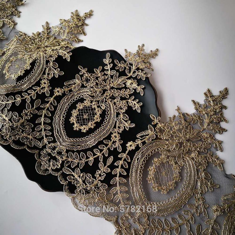 1Yard/ 30cm Light Gold Silver Mesh Lace Trim Luxur... – Vicedeal