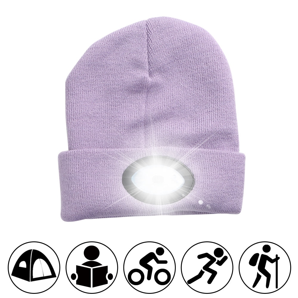 LED Knit Hat USB Rechargeable 6 Color Light Hat Ke... – Grandado