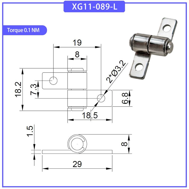 Small Metal Damping Hinge With Adjustable Torque 3... – Vicedeal