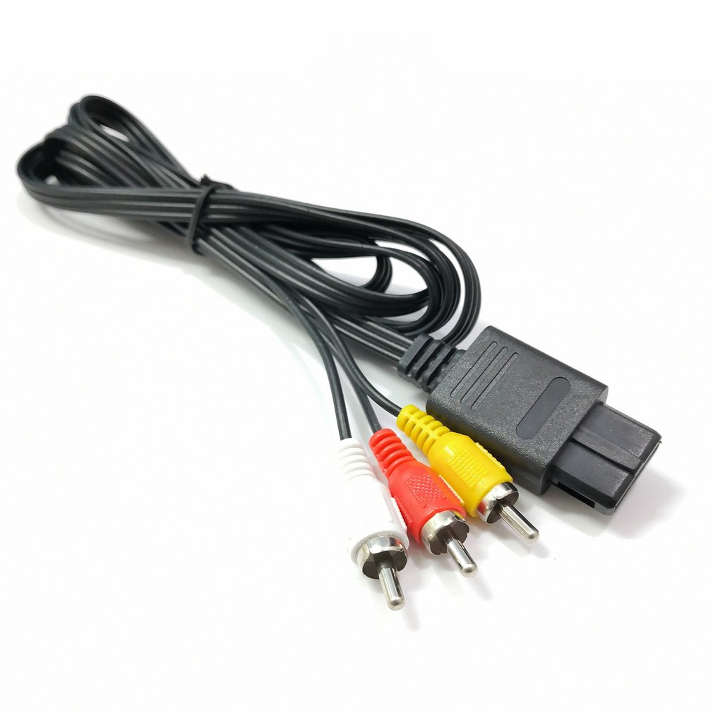 For N64 SNES Gamecube 6FT RCA AV TV Audio Video St... – Grandado