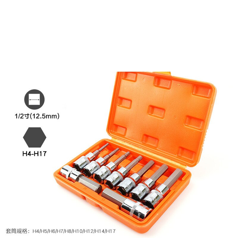 1/2 extended inner hexagonal sleeve wrench six cor... – Grandado