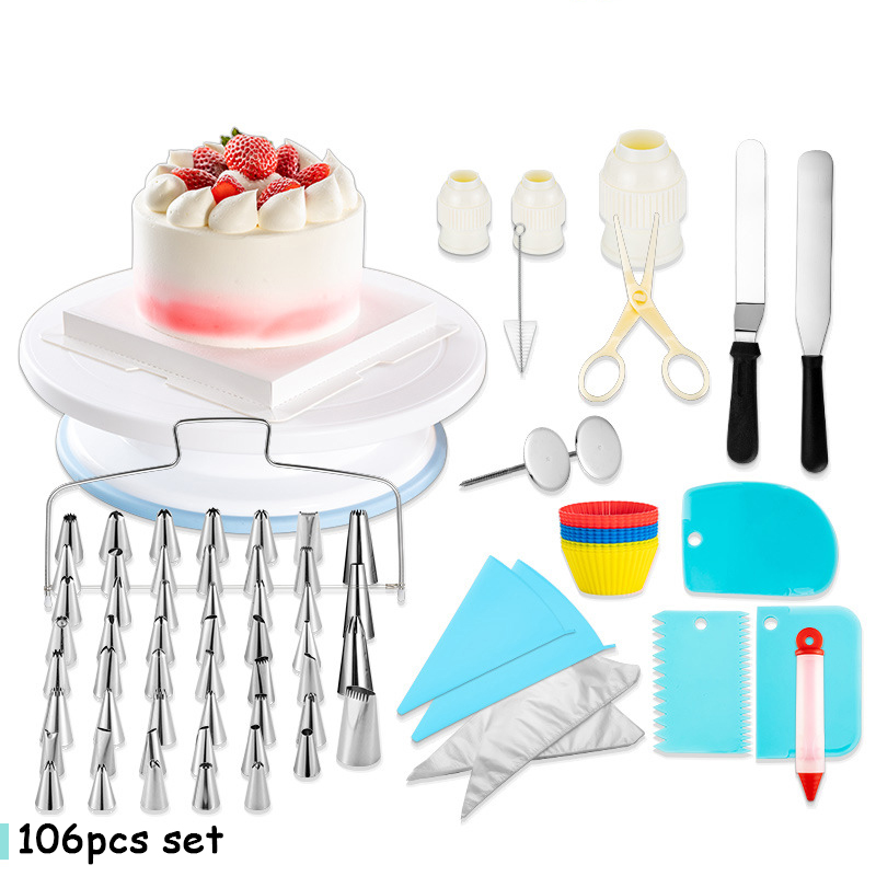 Taart Decoreren Draaitafel 106 Stuks Sets Bakken T... – Vicedeal