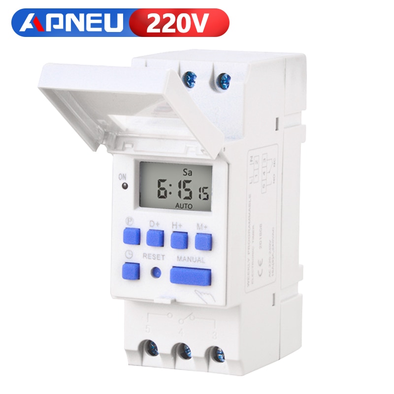 Thc 15a 7 dage programmerbar digital timer switch ... – Grandado