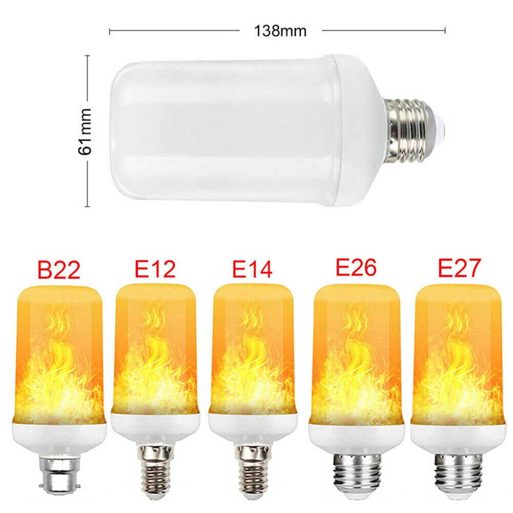 4 Modi 7W E12 E14 E26 B22 E27 Led Vlam Lampen 85-2... – Grandado