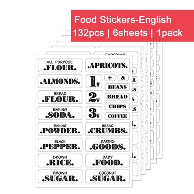 Food Label Stickers Waterproof TransparentSelf-Adh... – Vicedeal