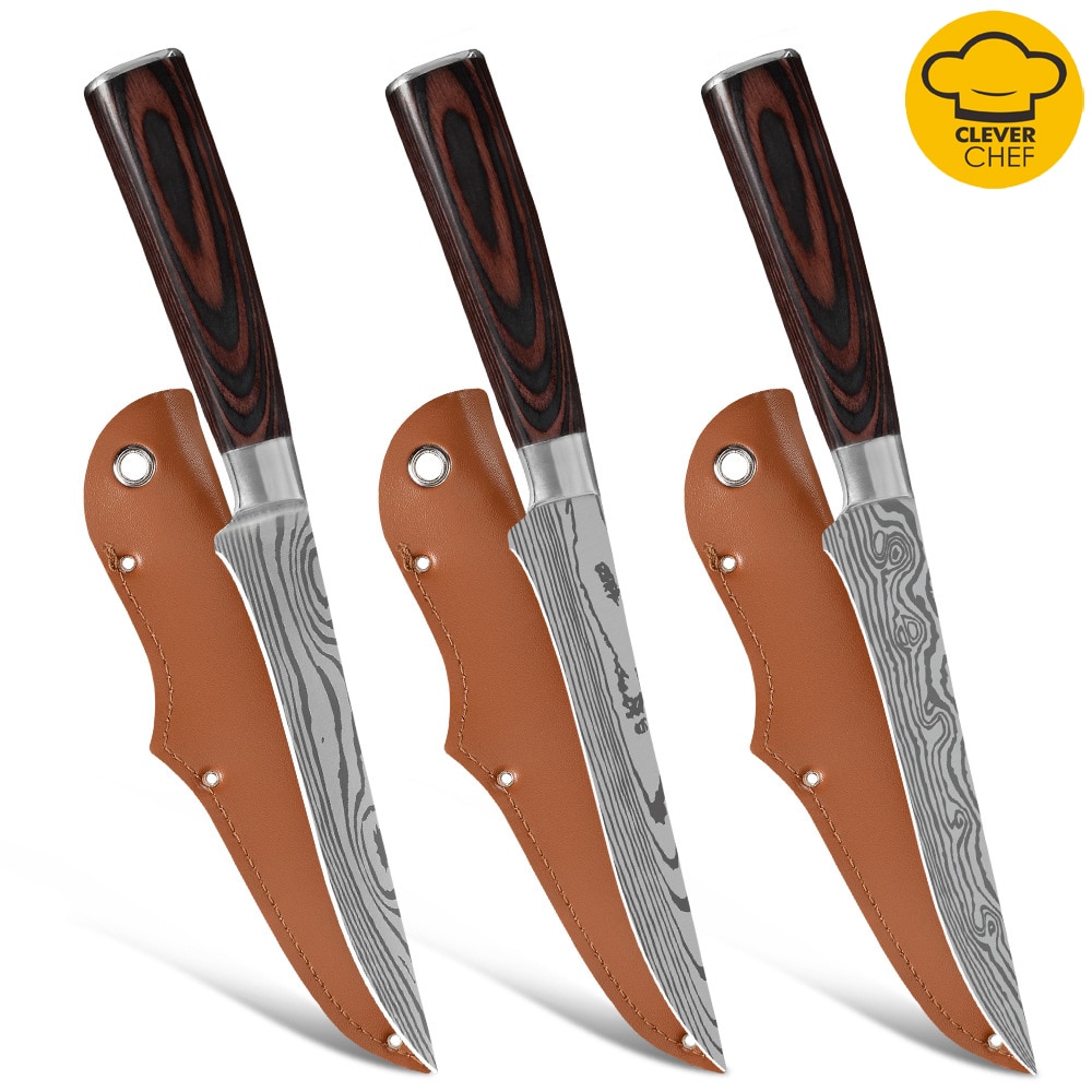 5,5 zoll Damaskus Stahl Küche Chef Boning Messer m... – Vicedeal