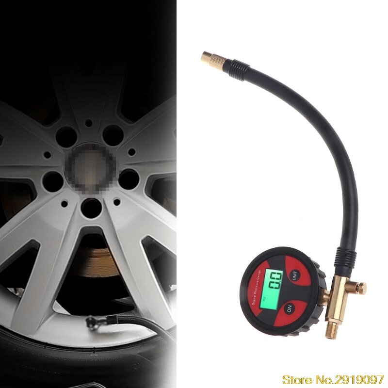 OOTDTY ciśnienie powietrza w oponach miernik 0-200PSI cyfrowy manometr ... OOTDTY ciśnienie powietrza w oponach miernik 0-200PSI cyfrowy manometr ...