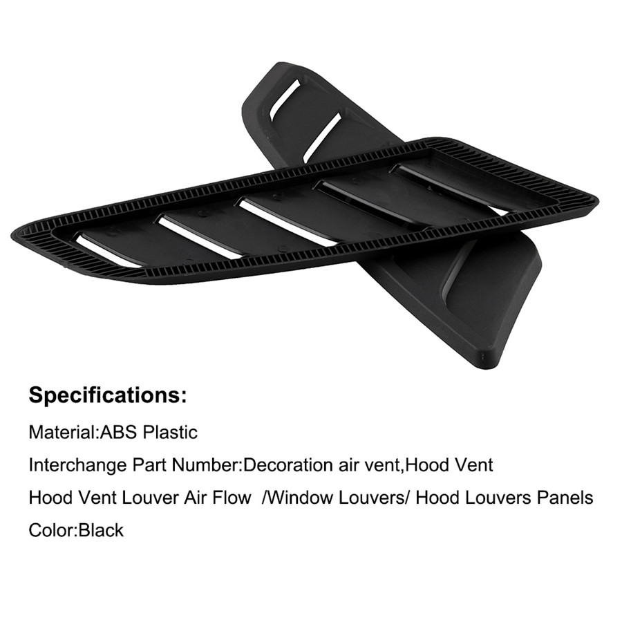 Pair Car Air Intake Scoop Bonnet Hood Front Hood V... – Grandado