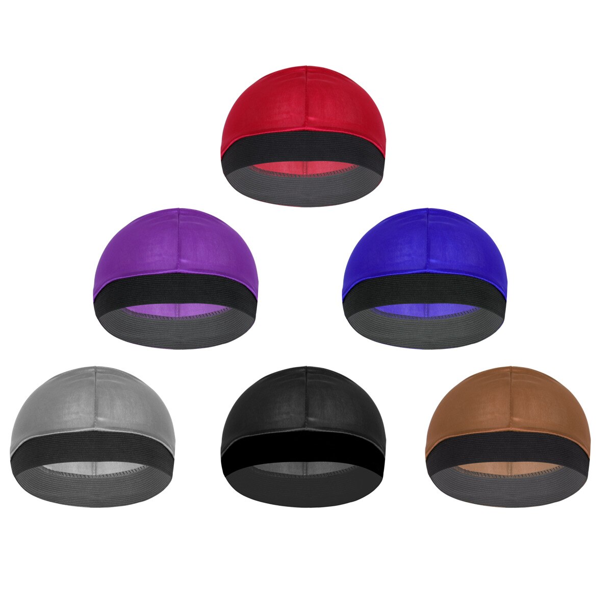 6Pcs Dome Style Stretchable Wigs Caps Chemo Cap Ha... – Grandado