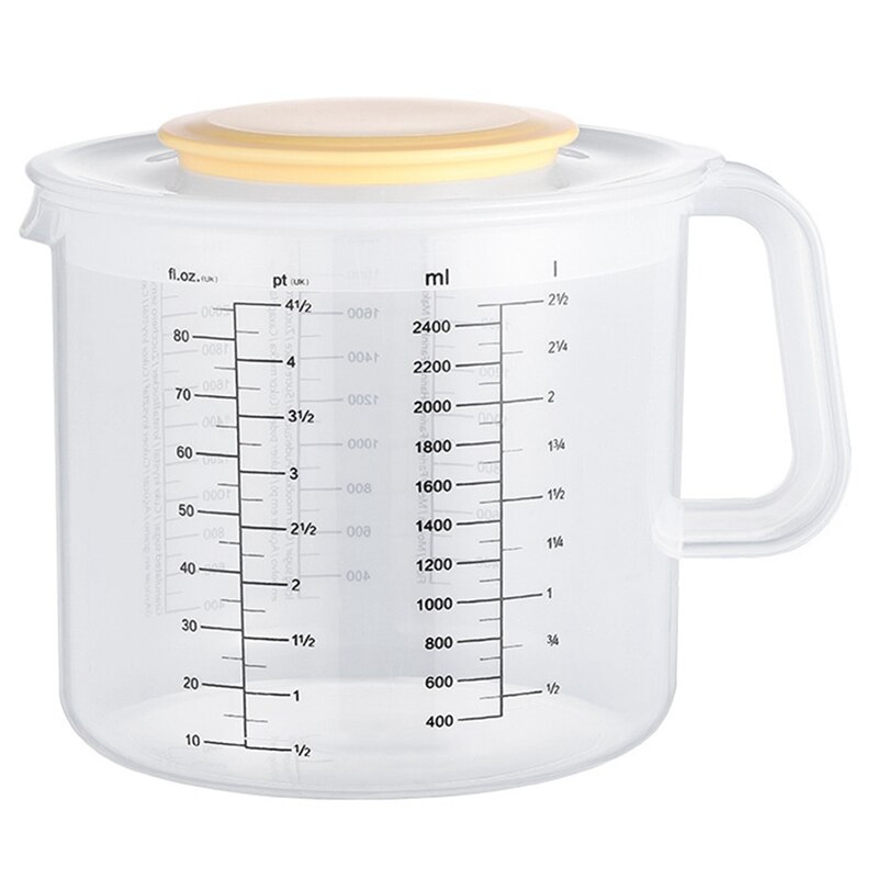 Plastic Jug with Lid Measuring Jug/Jar and Mixing ... – Grandado