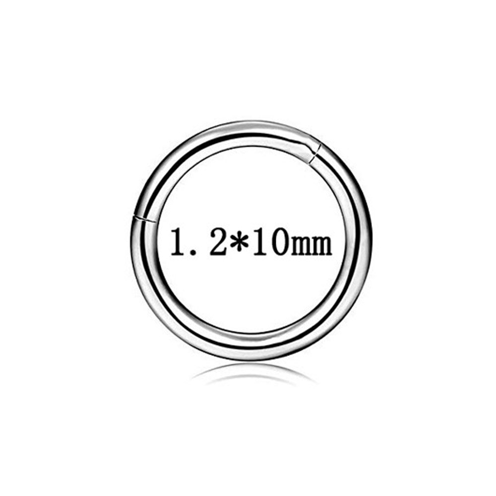 2PCS Steel Segment Rings Piercing Ear Tragus Cartl... – Grandado