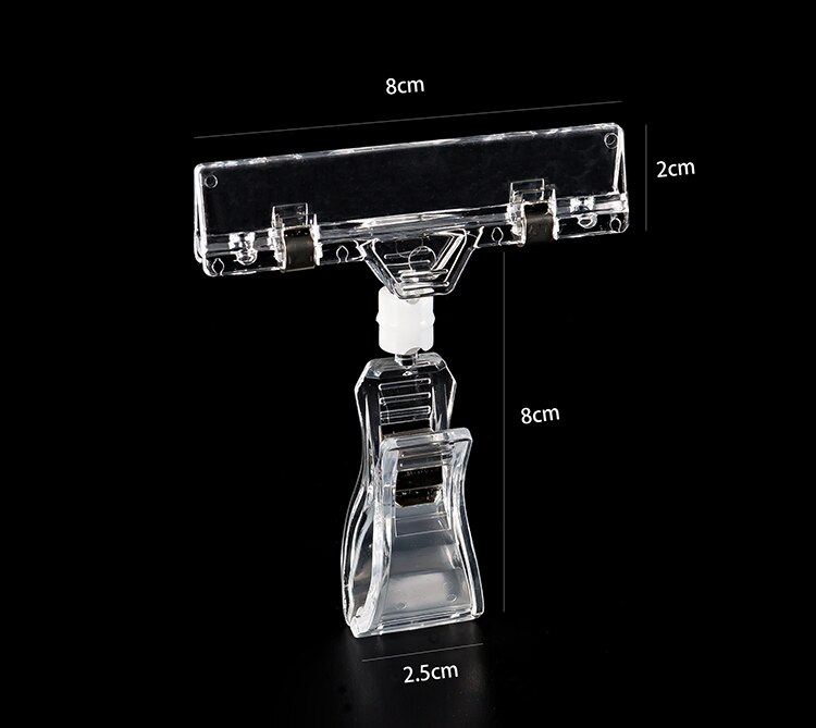 10pcs Clear POP Merchandise Plastic Teken Papieren... – Grandado