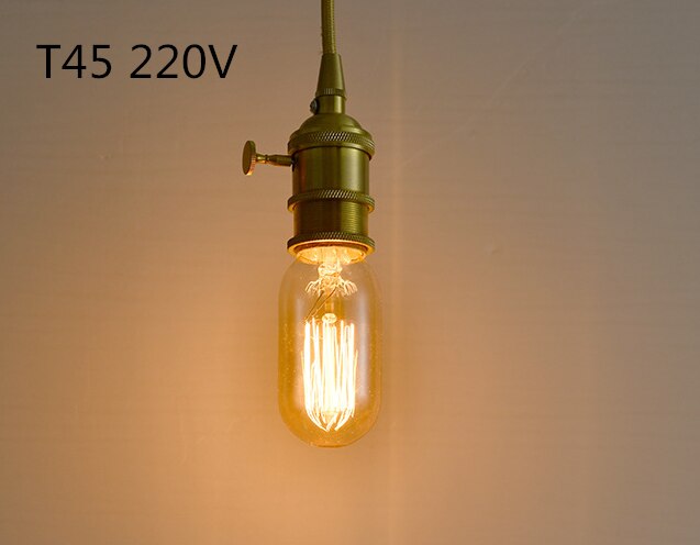 Edison Bulb E27 40W 60W 220V A60 BT53 ST64 A19 T45... – Grandado