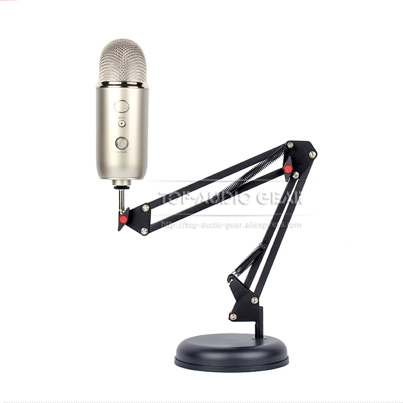 Round Plate Desktop Suspension Microphone Boom Arm... – Grandado