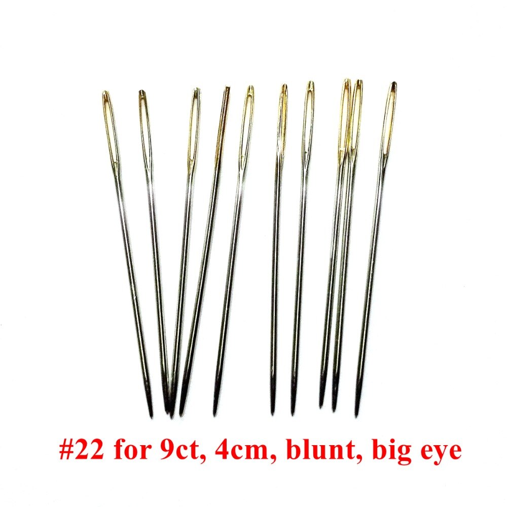 20pcs/lot #22 Needles for 9ct fabric canvas 4cm bl... – Grandado