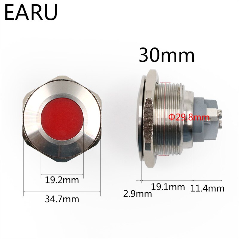 30Mm IP67 Waterdichte Metalen Led Indicator Signal... – Grandado