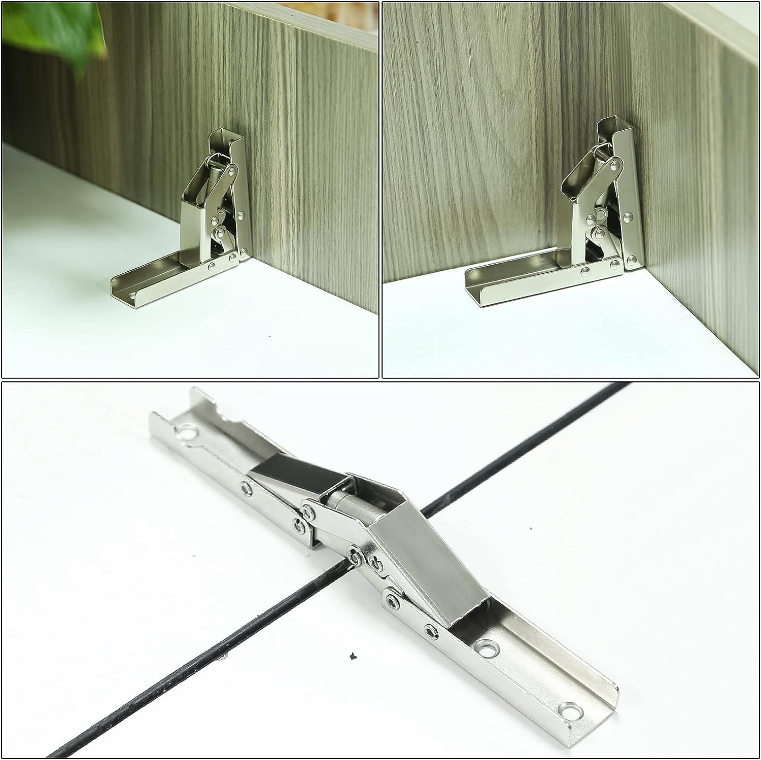 4/2 Pieces Folding Hinges 90 Degree Self-Locking F... – Grandado