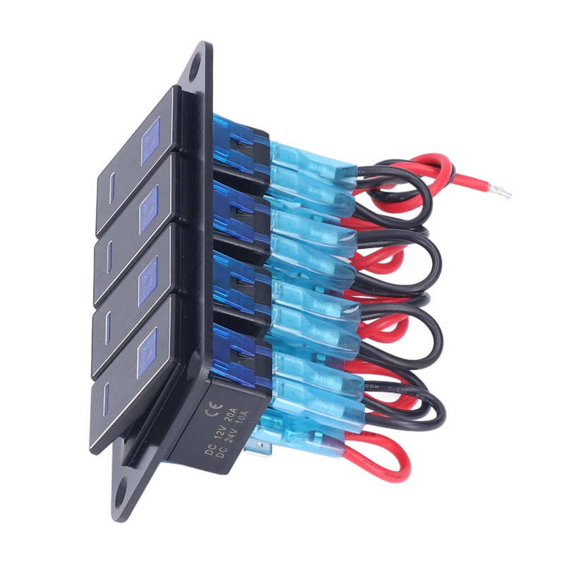 4 Gang Rocker Switch Panel Toggle Switch DC12‑24V ... – Grandado