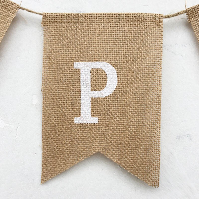 Home Decor Linen Bunting Jute Rope Dovetail Flags ... – Vicedeal