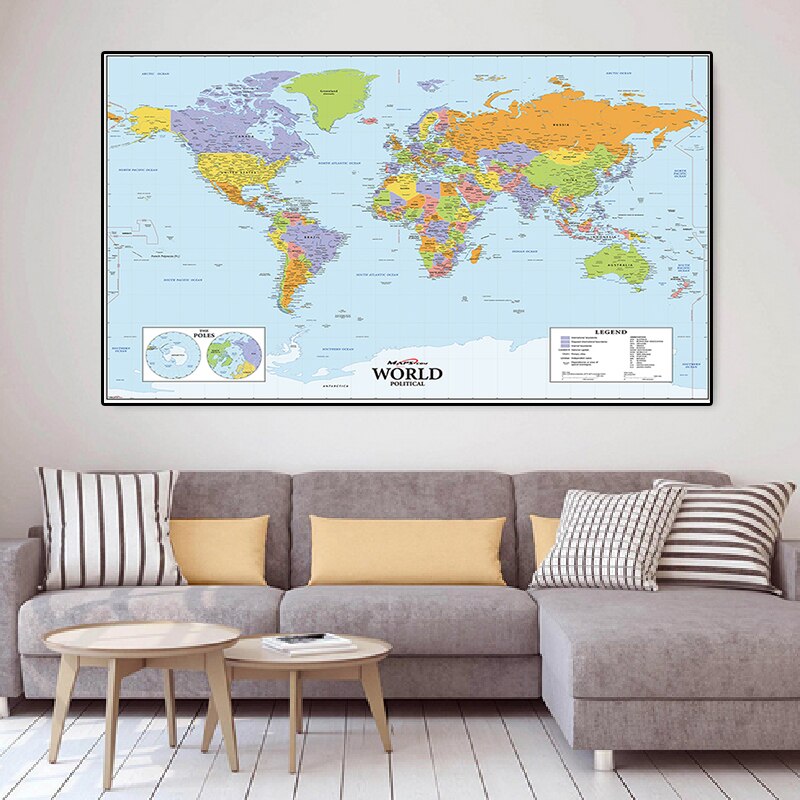 El mapa político del mundo HD mundo decoración map... – Grandado