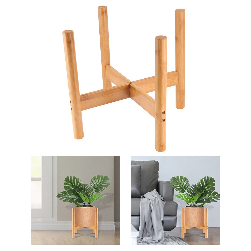 Retractable Flower Pot Stand Bamboo Flower Stand H... – Grandado