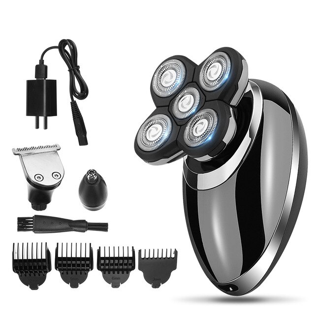 Men Washable USB Rechargeable Electric Shaver 5 He... – Grandado