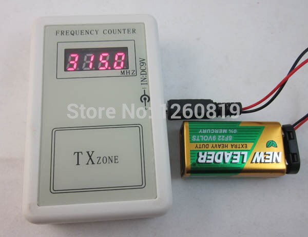 RF Frequency Detector Cymometer Meter Scanner Counter 250-450MHZ remote ...