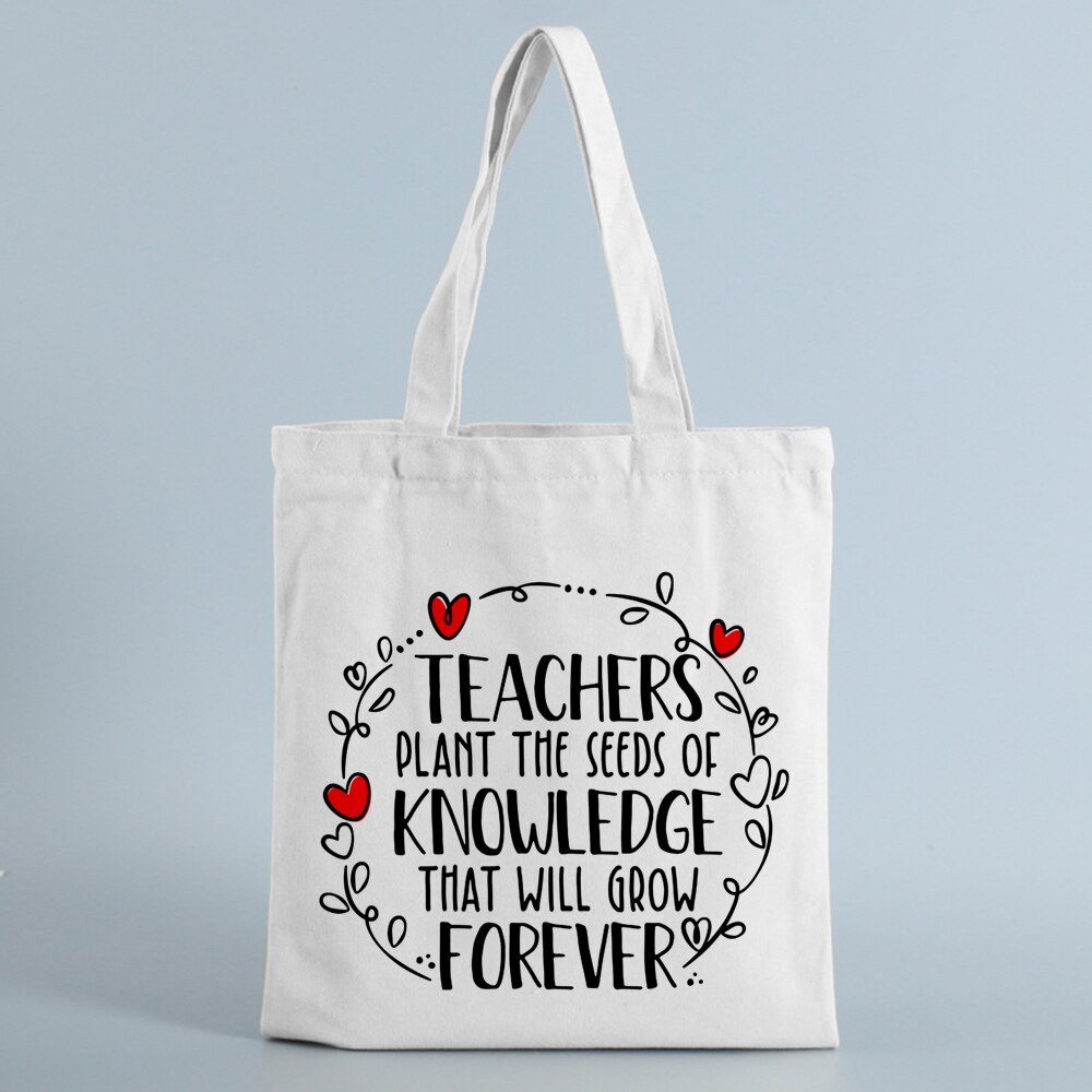 Teachers Teacher Tote Bag Women Canvas Bags Teache... – Grandado