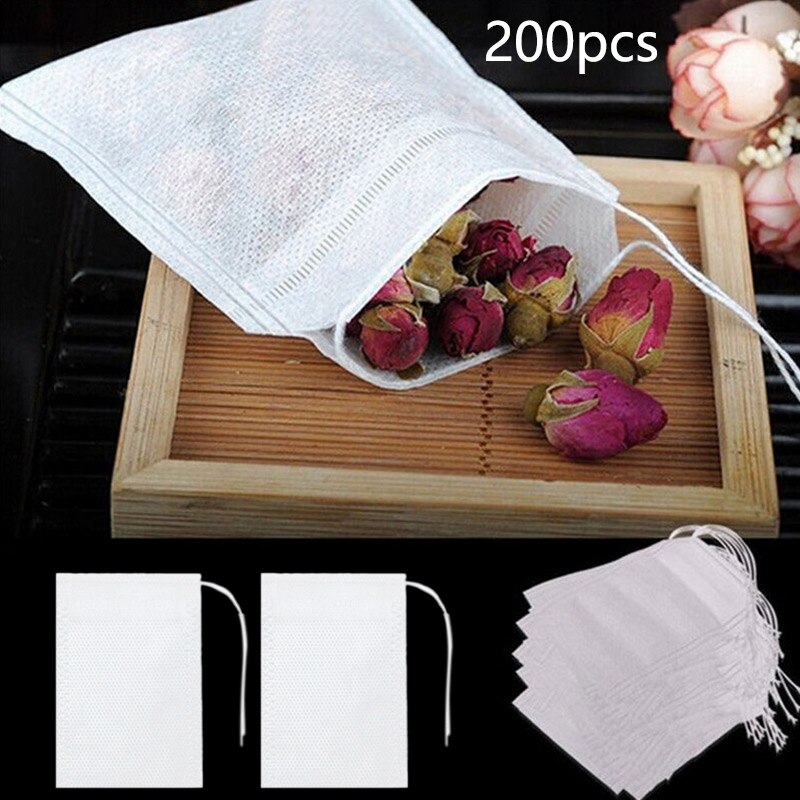 200Pcs/Lot Teabags 8X12cm Empty Disposable Tea Bag... – Grandado