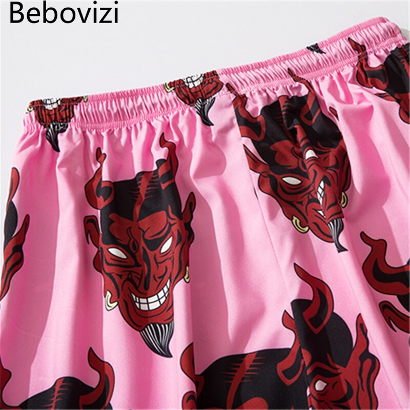 Bebovizi Pink Thin Kimono Pants Women Men Vintage ... – Vicedeal