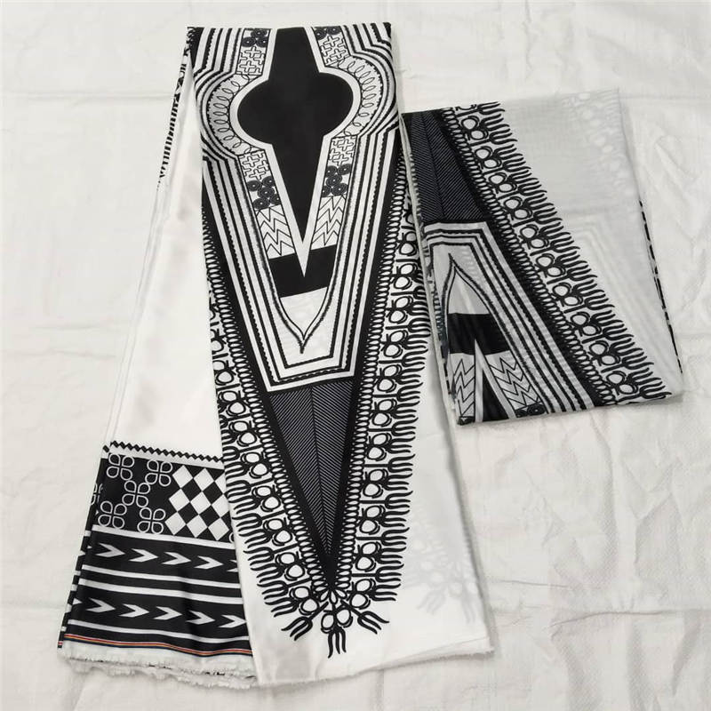 Ghana Style satin silk fabric with organza ribbon ... – Vicedeal