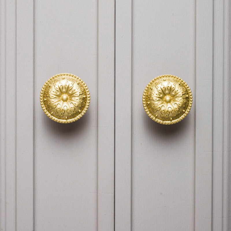 European luxury /Solid Brass Dresser Knobs Drawer ... – Grandado