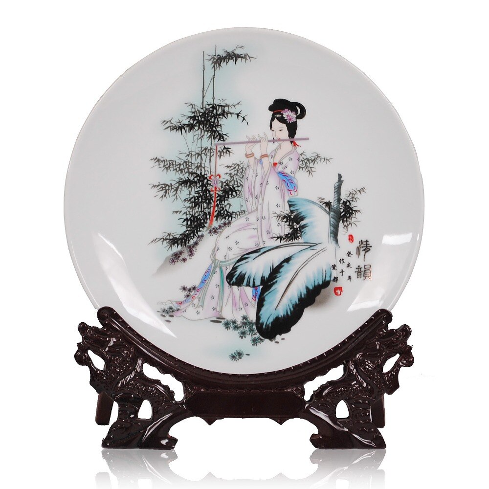 Ancient Beauty Plate Decor Decoration Dish Plate P... – Grandado