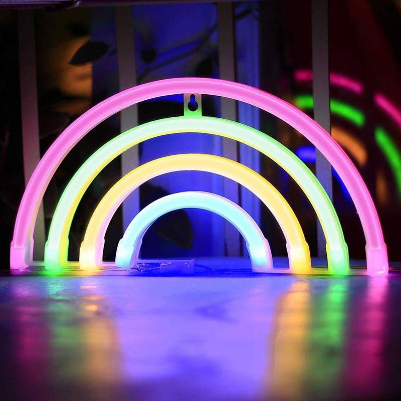 Big Size Led Neon Night Teken Regenboog Neon Light... – Grandado