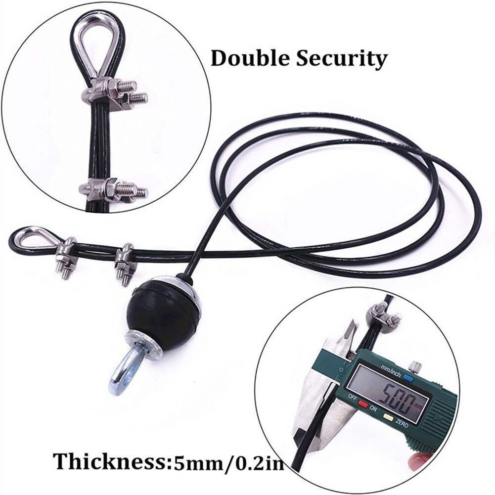 2M-4M Adjustable Gym Cable Wire Rope Heavy Duty St... – Grandado