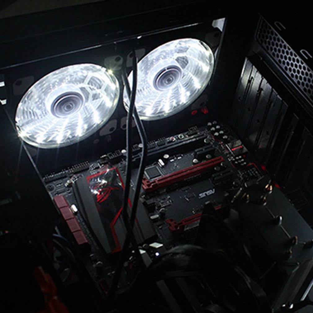 120mm LED Ultra Silent Computer PC Case Fan 15 LED... – Grandado