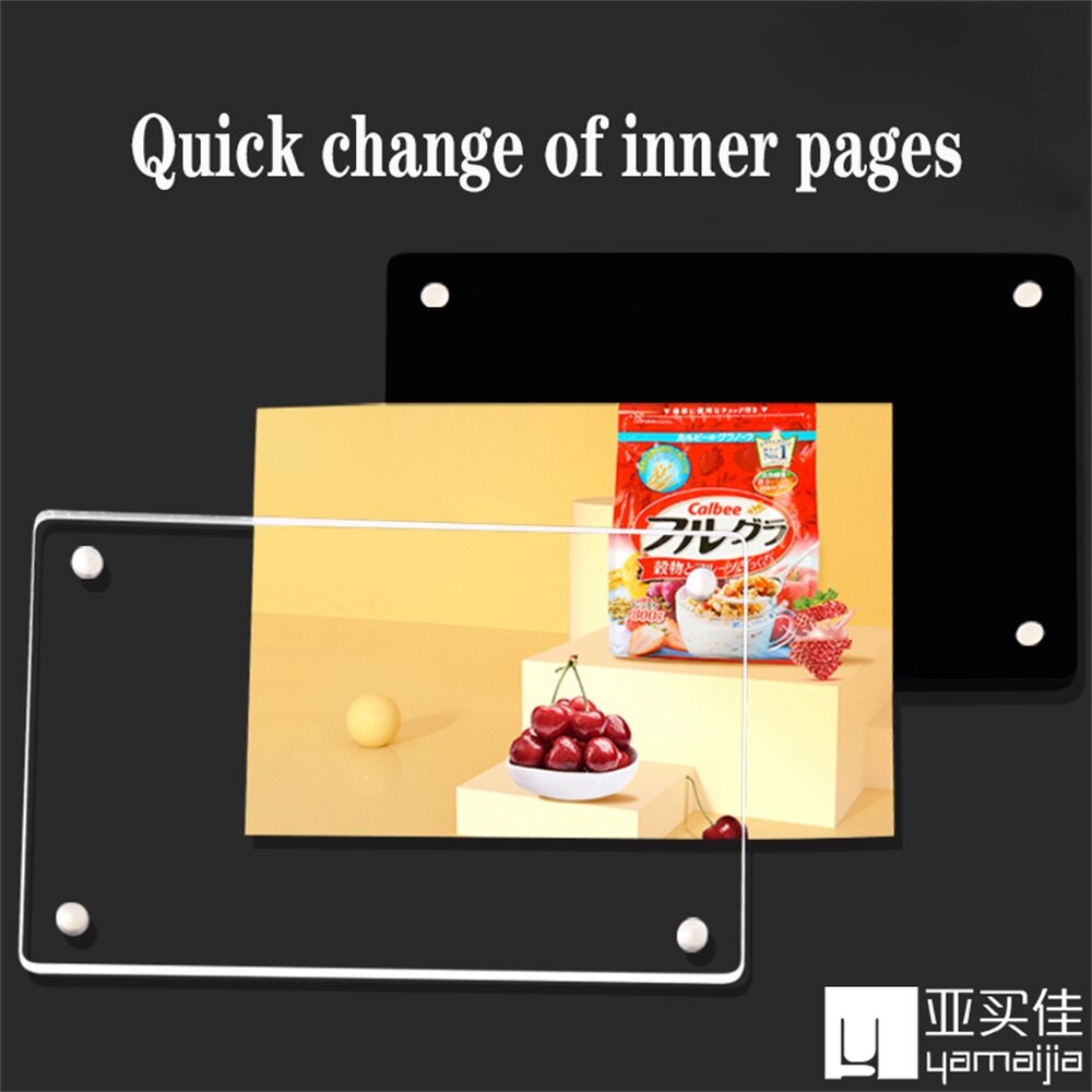 Acrylic Transparent Strong Magnetic Flat Sticker P... – Vicedeal